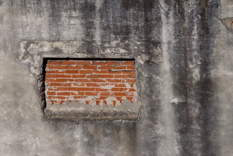 Window Blocked By Brick Wall Stock Photo - Image of building, detail ...