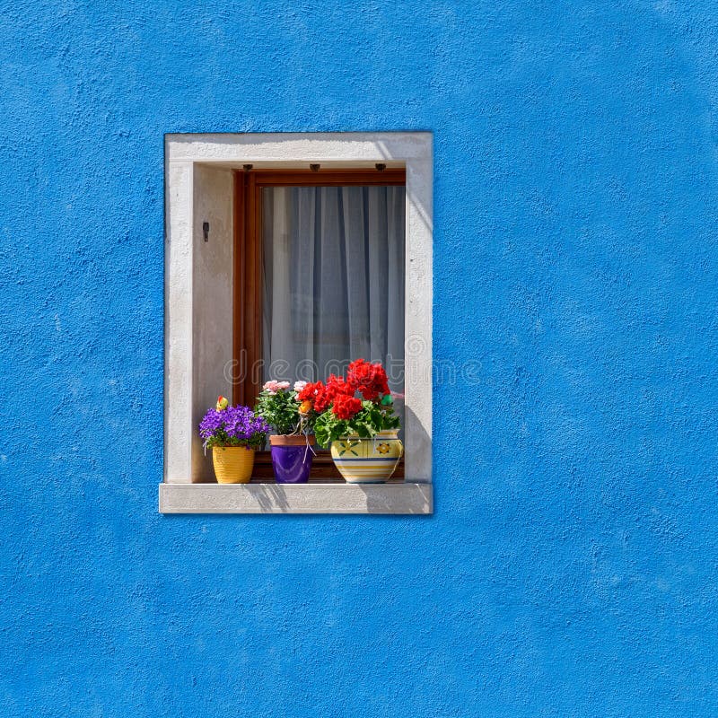 Window on blue background stock image. Image of architecture - 97301709