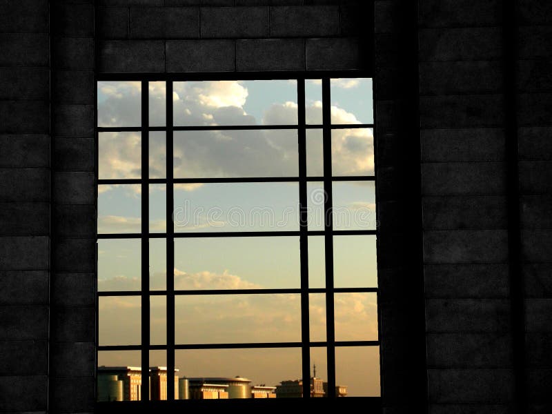 Window and blue sky stock photo. Image of evening, peace - 1347264