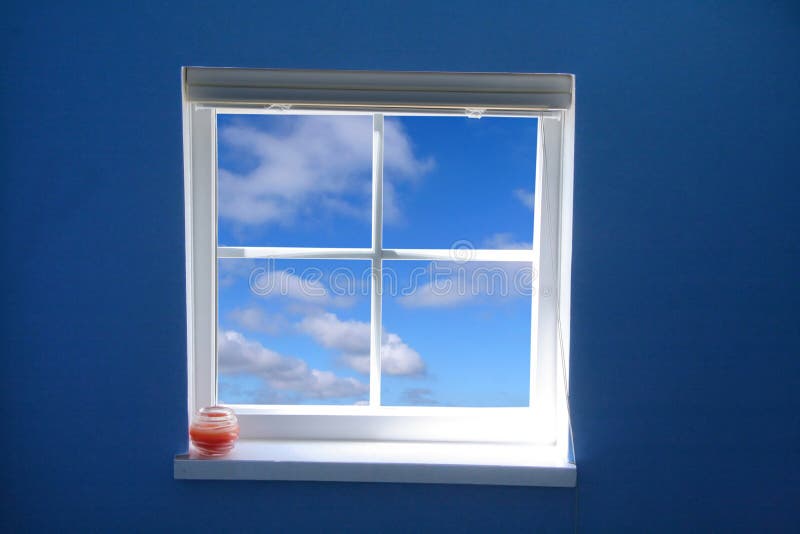Window and blue sky stock photo. Image of future, peace - 733568