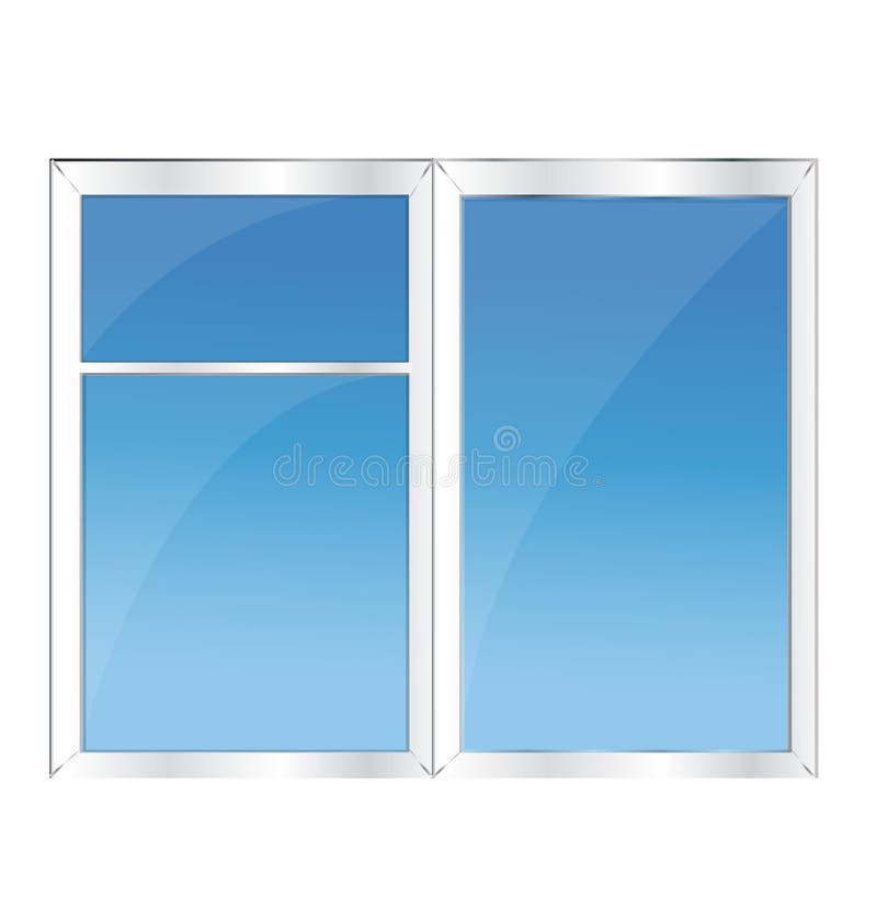Window with blue sky stock vector. Illustration of white - 31445069