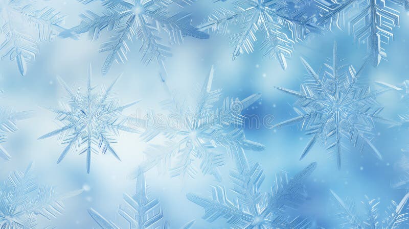 Window Blue Snowflake Pattern Stock Illustration - Illustration of ...