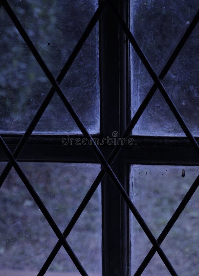Window Blurry and Spooky Dark Scene Stock Photo - Image of architecture ...