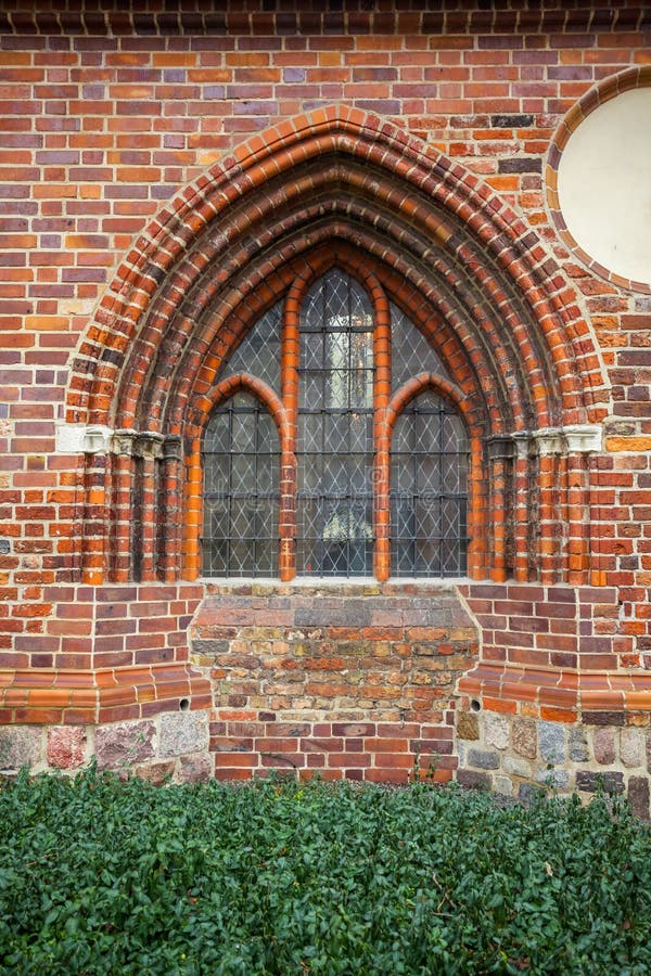 Window of a Brick Gothic Building in Berlin, Germany Stock Photo ...