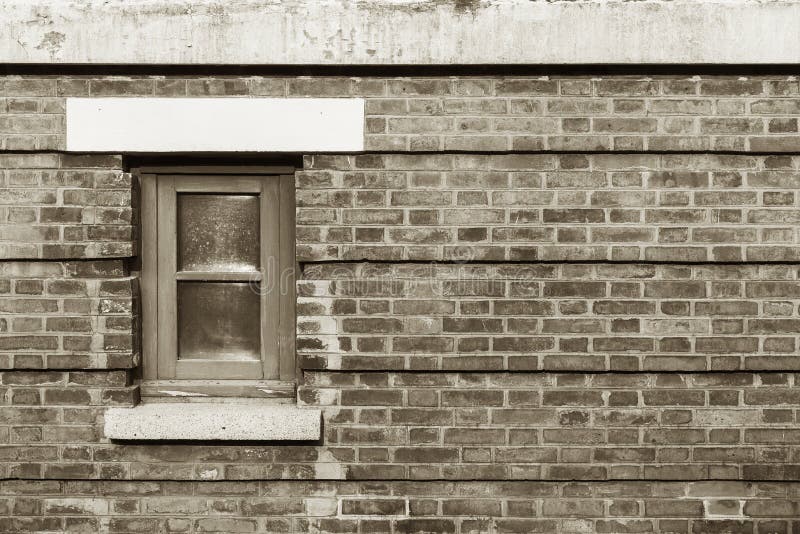 Window on brick wall stock image. Image of pattern, construction ...