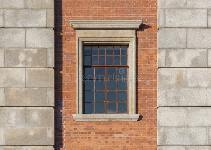 Window in brick wall stock photo. Image of house, design - 87853254