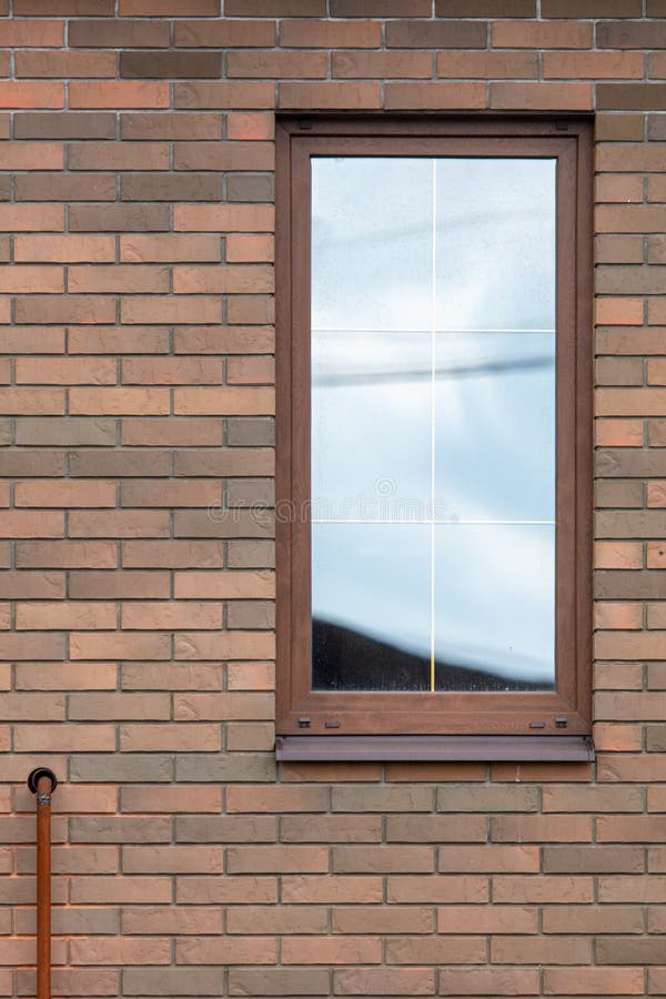 Window in the brick walls stock image. Image of reconstruction - 187609741