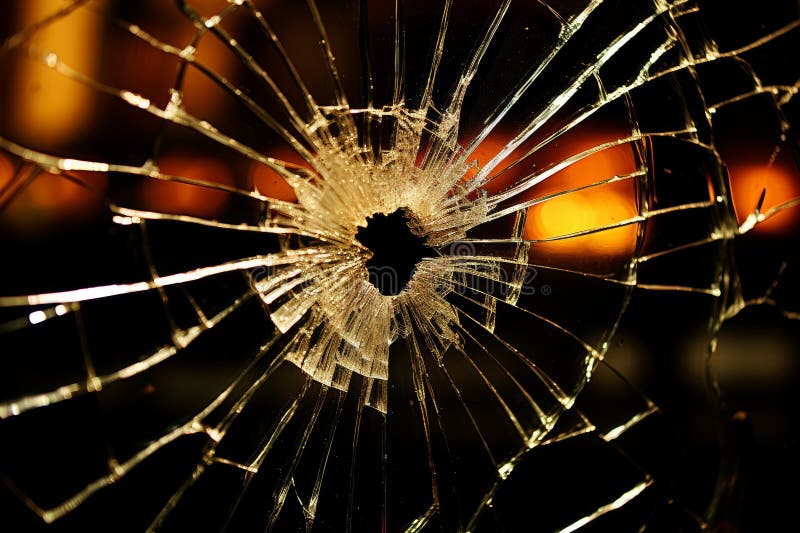 Window with Broken Glass and Hole, in Need of Repair and Replacement ...