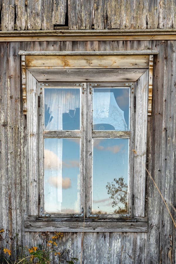 Window in a broken home stock image. Image of abrahamsplassen - 258330609