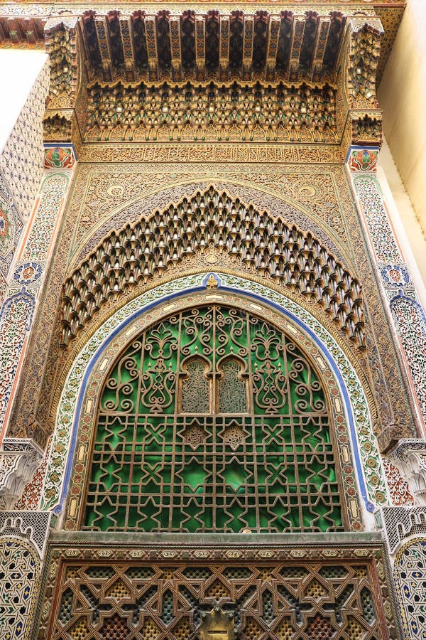 Window of a Building in Fez, Morocco Stock Image - Image of ...
