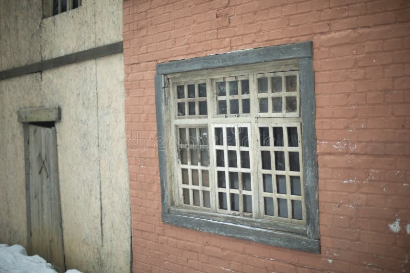 Window in Building. Window Opening in Wall Stock Image - Image of house ...