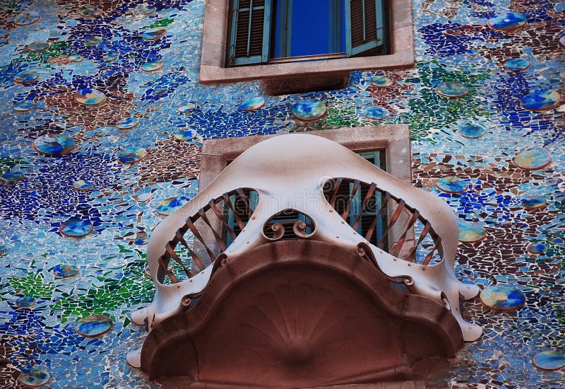 Balcony of Casa Batllo in Barcelona Editorial Image - Image of ...