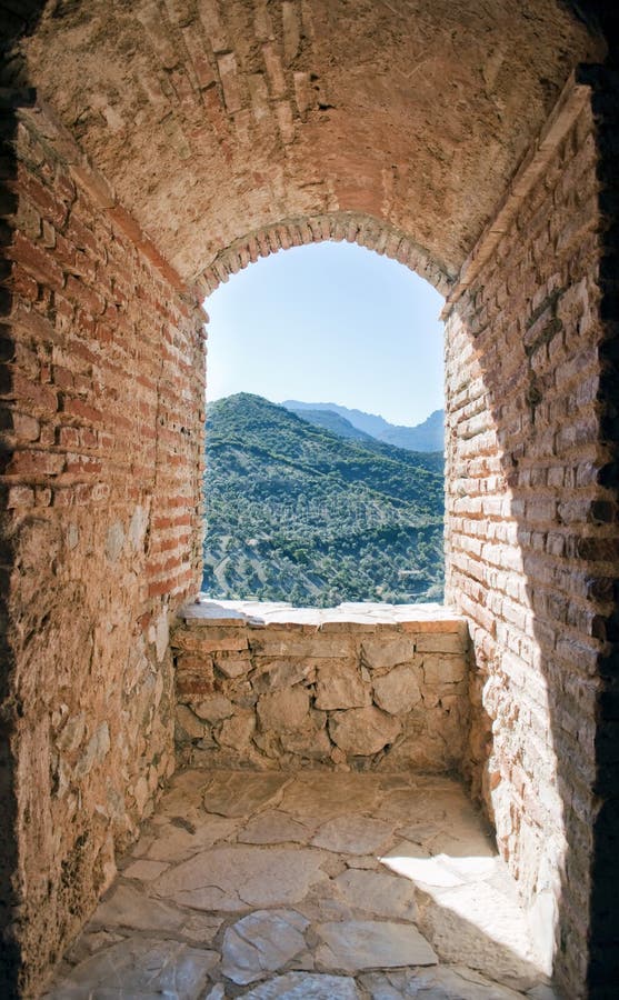 Window of a castle stock photo. Image of mountains, castle - 25815234