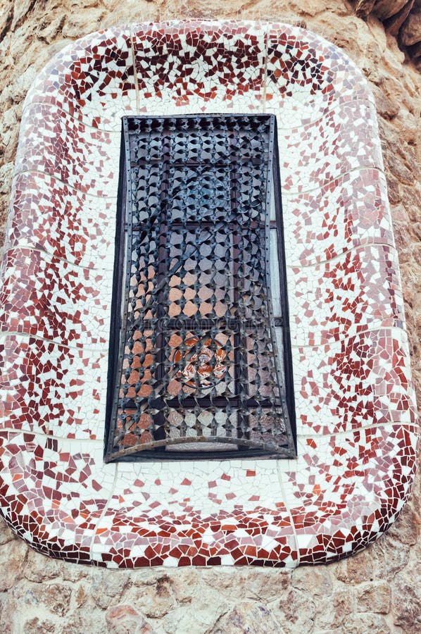 Window with ceramic border stock photo. Image of artistic - 67008268