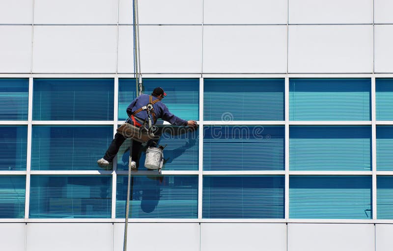A window cleaner stock image. Image of industrial, clean - 2234225