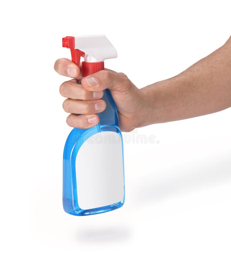 Spray Bottle Windex Window Cleaner Stock Image - Image of isolated ...