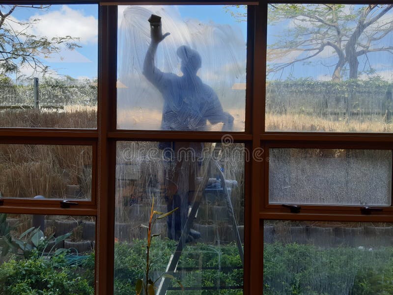 Man Window Cleaner Silhouette Worker Silhouette Stock Photos - Free ...