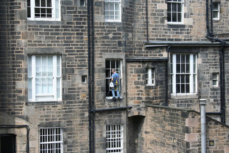 Window cleaner at work stock image. Image of cleaners - 1790629