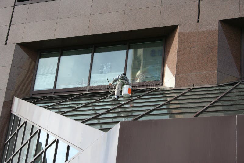 Window washers stock photo. Image of work, danger, worker - 262410