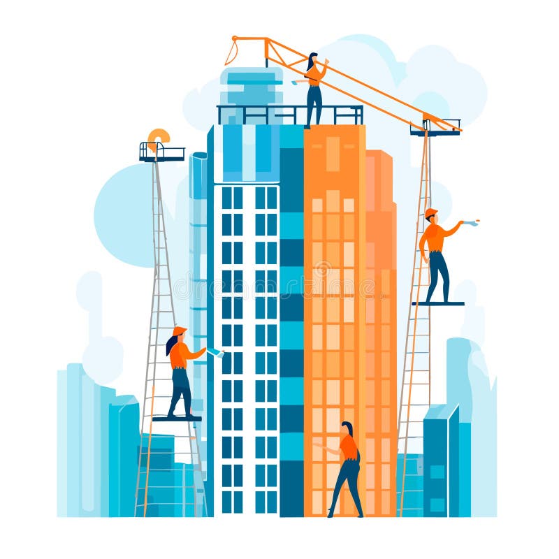 Cartoon High Rise Buildings Stock Illustrations – 615 Cartoon High Rise ...
