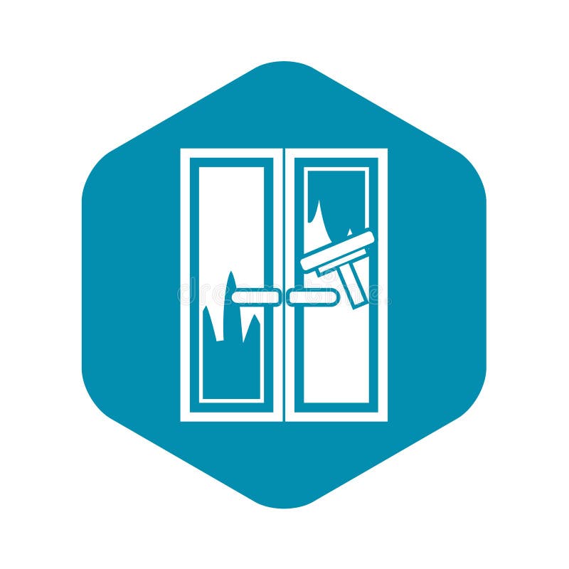 Window Cleaning Icon, Simple Style Stock Vector - Illustration of ...