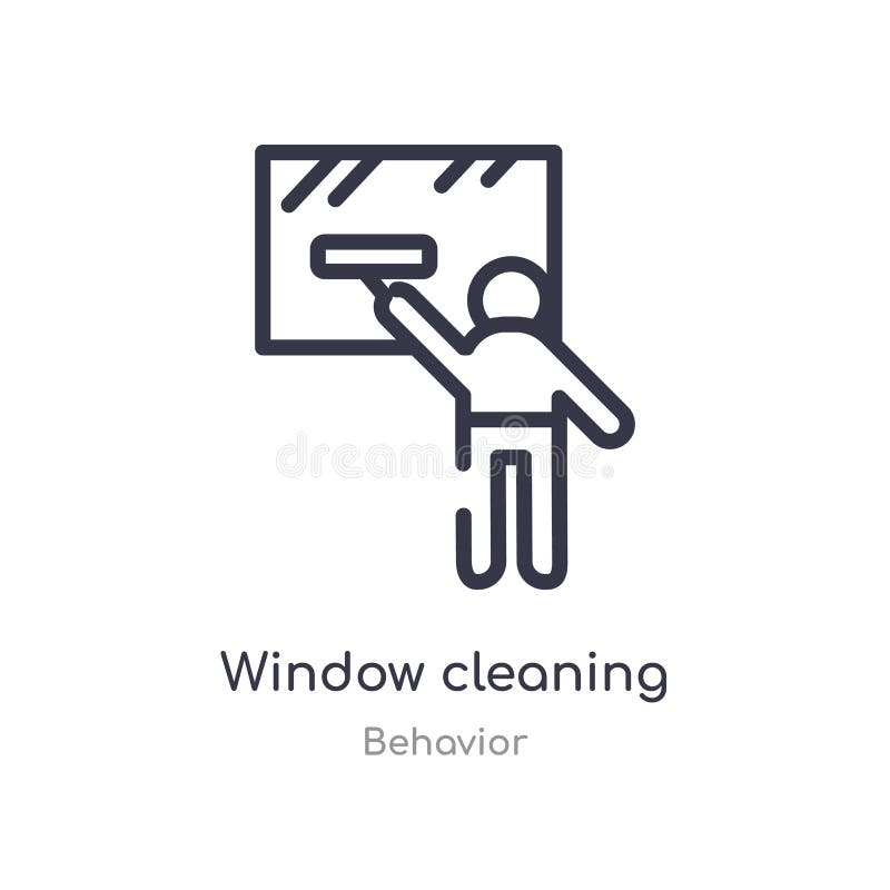 Window Cleaning Isolated Icon. Simple Element Illustration from ...