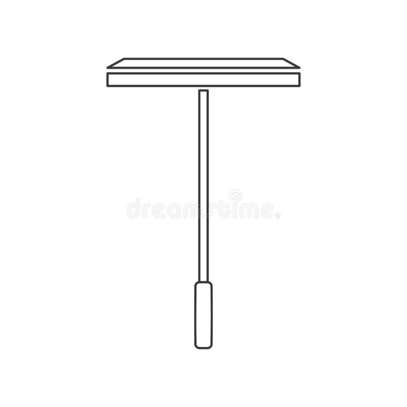 Window Cleaning Squeegee Icon Vector Stock Vector - Illustration of ...