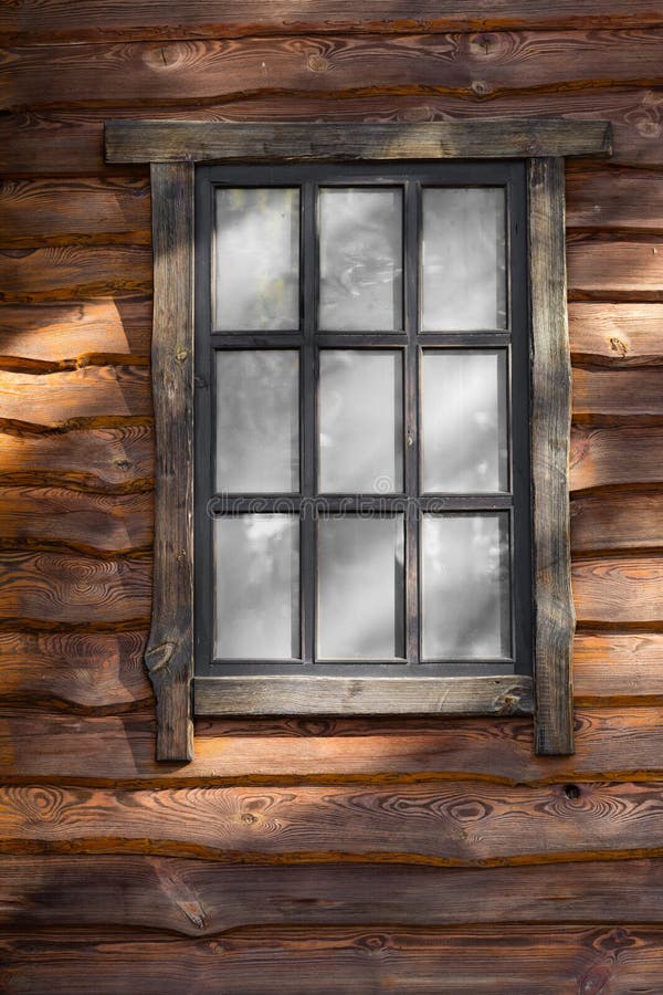 Window Closeup in a Wooden House Stock Photo - Image of view, frame ...