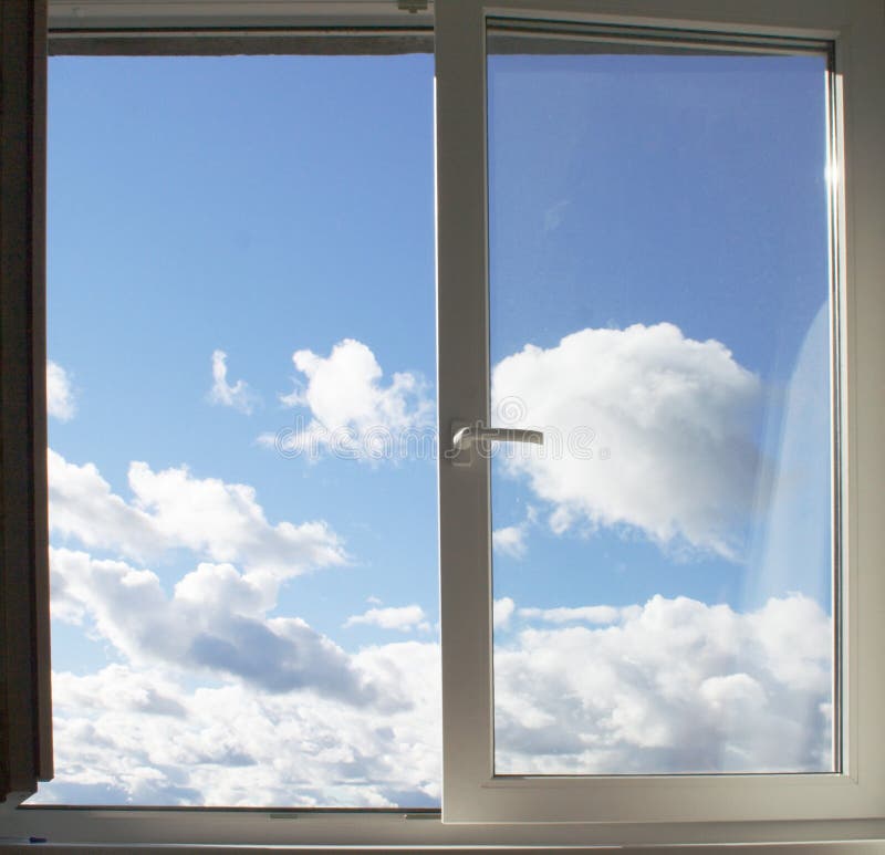 Window and clouds stock photo. Image of outside, home - 2959570
