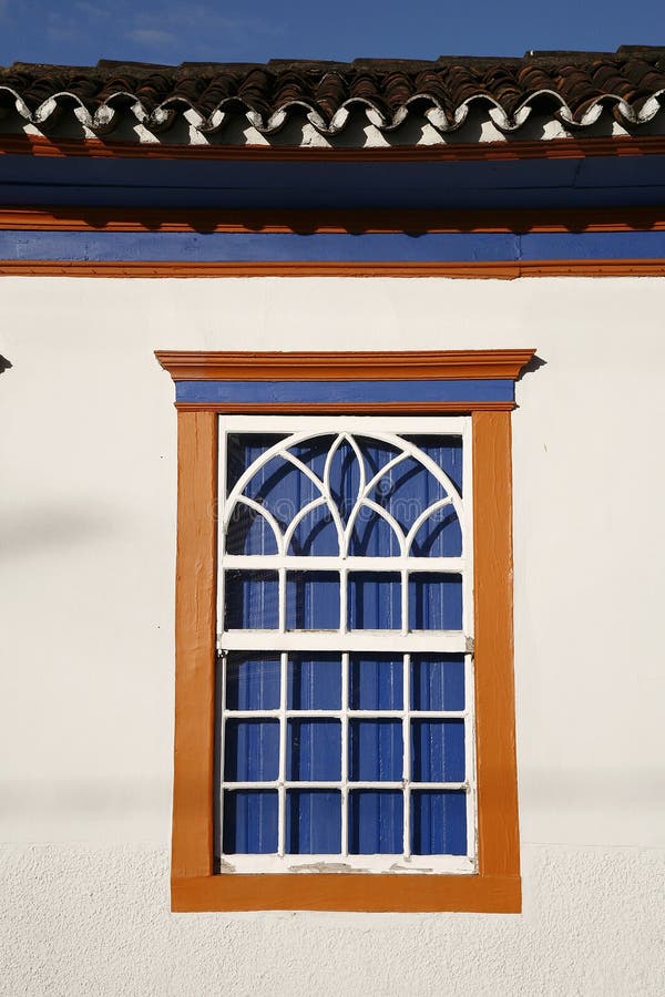 Window Colonial Town in Brazil Stock Image - Image of beauty ...