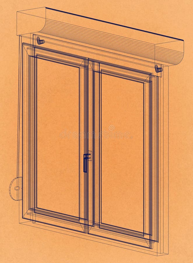 Window Blueprint Illustrations Stock Vector - Illustration of pane ...