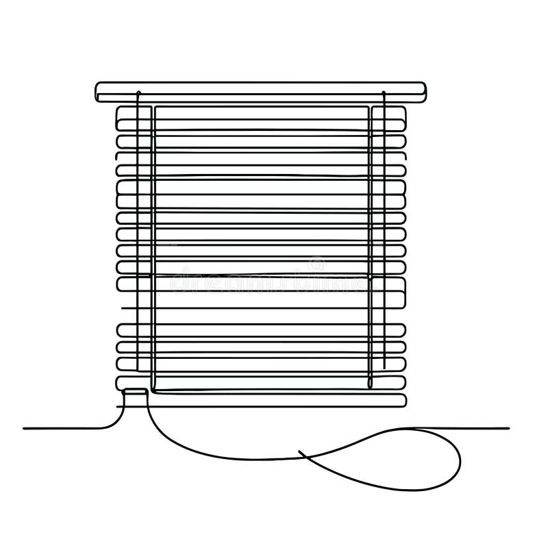 A Window with a Cord Hanging from it Stock Illustration - Illustration ...