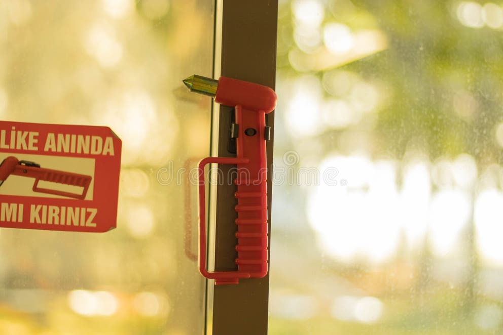 Emergency exit tool stock image. Image of burn, emergency - 192142211