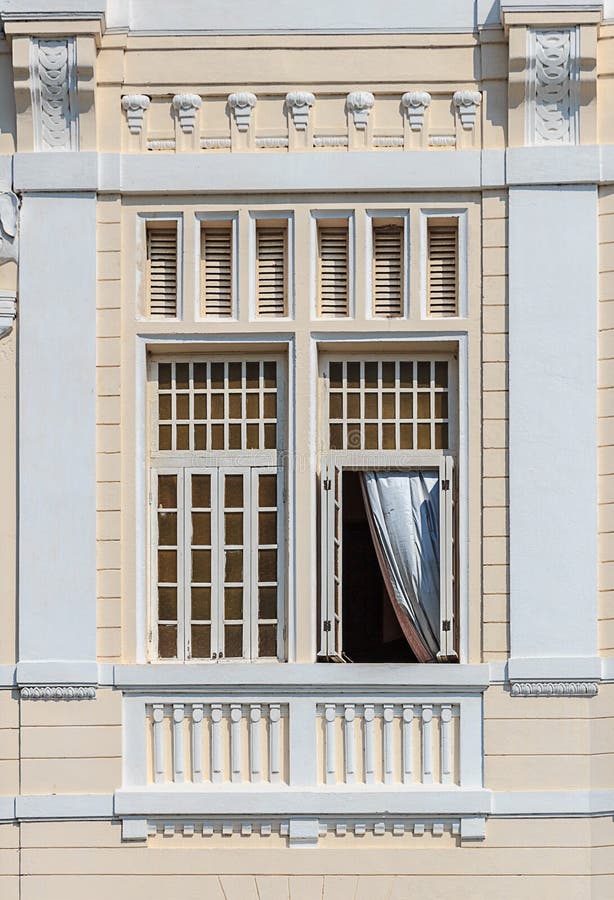 European Style Arch Window in the Grand Palace, Bangkok, Thailand ...