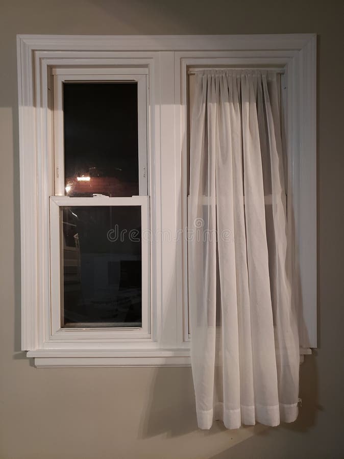 Window with a curtain stock photo. Image of side, modern - 125297880