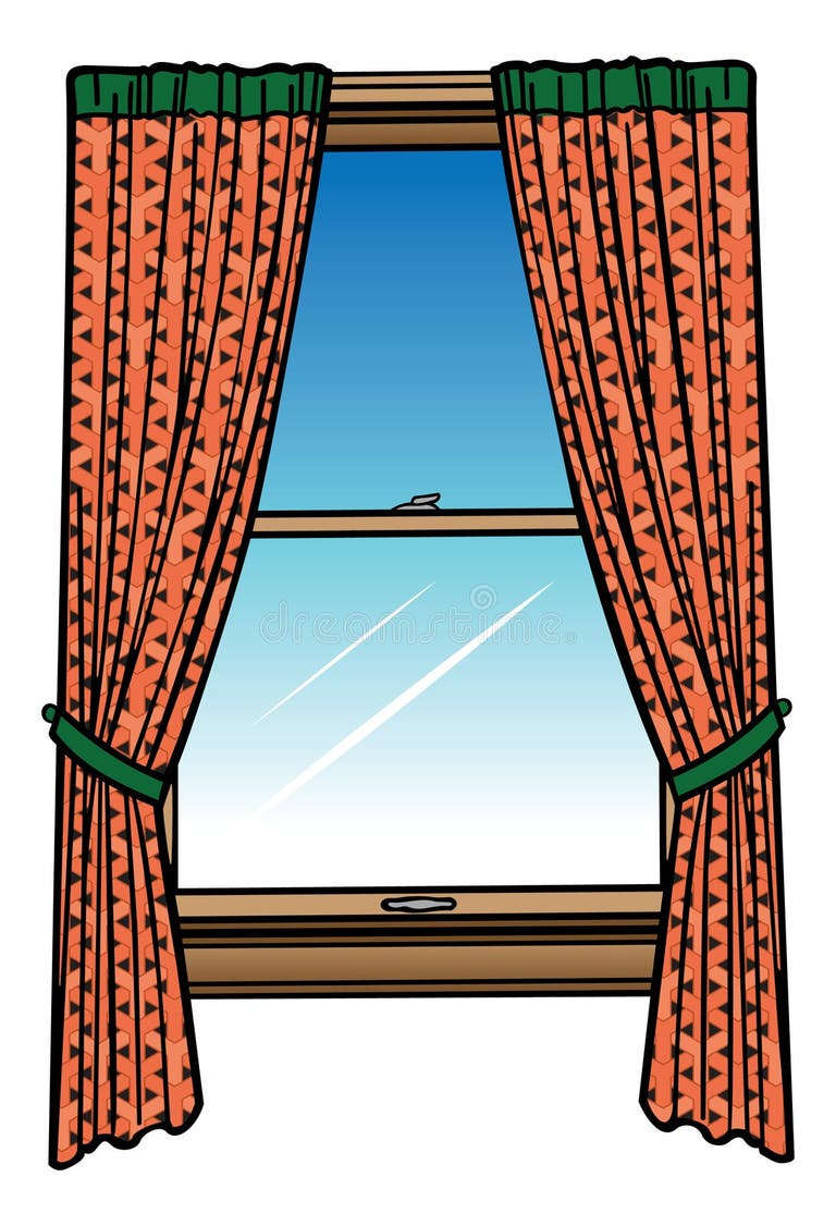 Cartoon Window Curtains Stock Illustrations – 4,164 Cartoon Window ...