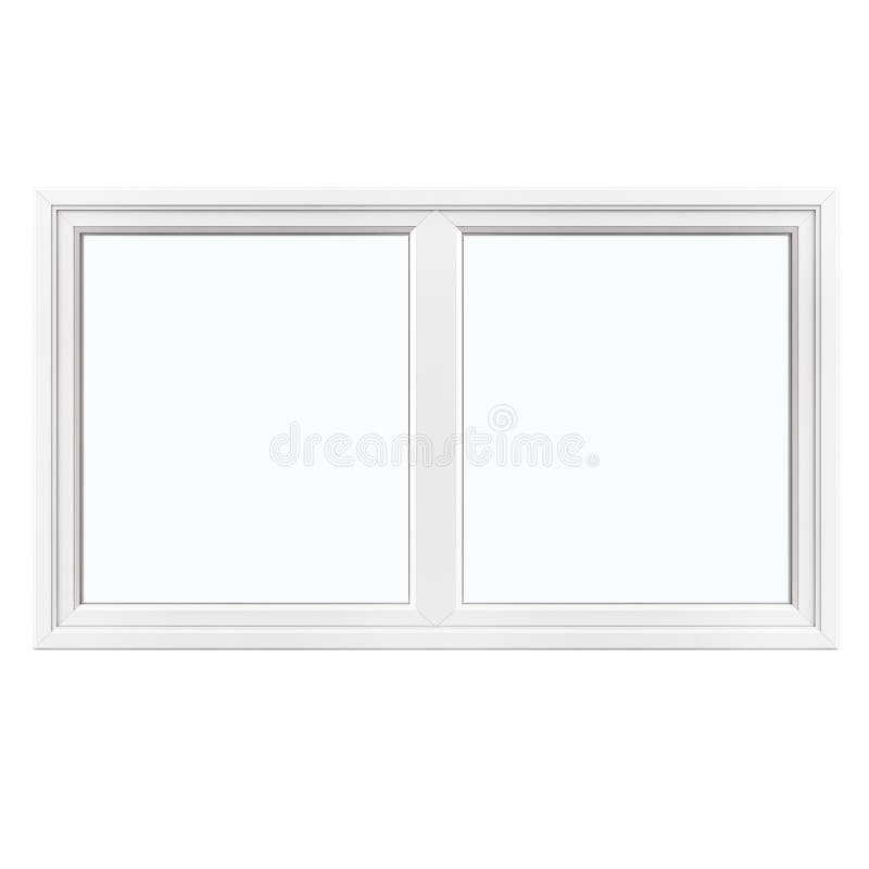 House Construction Element Isolated on White. the Window is Cut Out on ...