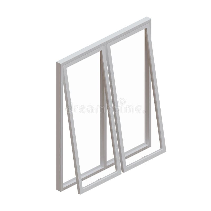 Window 3d Render Design Element Stock Illustration - Illustration of ...