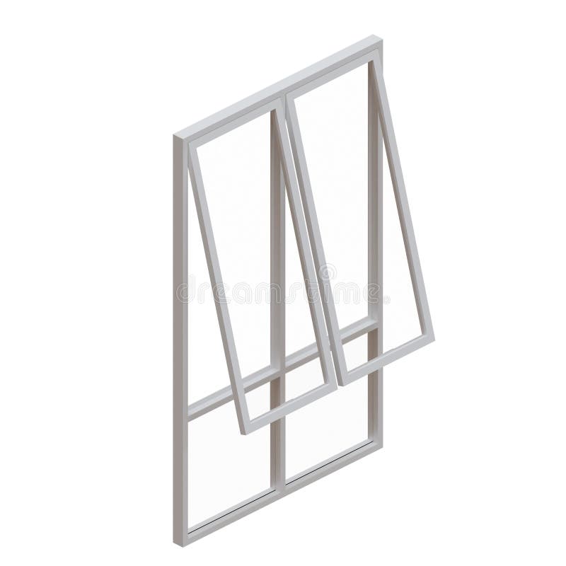 Window 3d Render Design Element Stock Illustration - Illustration of ...
