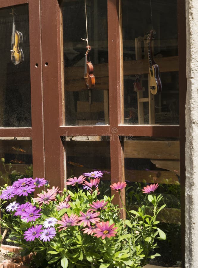 Thumbnails in the window. stock photo. Image of miniature - 116201516