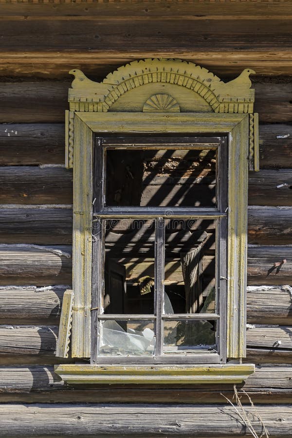 The Window of the Destroyed House Stock Image - Image of deterioration ...
