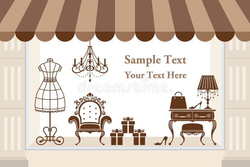 Window display stock vector. Illustration of design, sale - 19660350