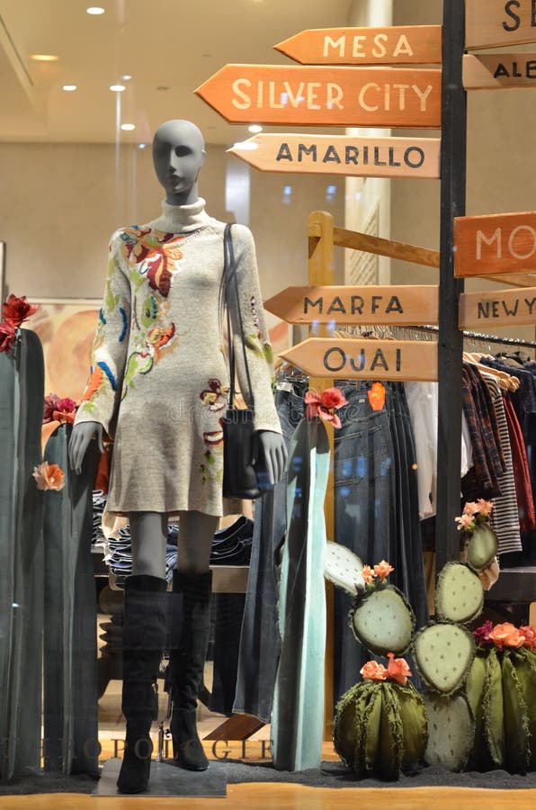 Window Display at Anthropologie in NYC, USA Editorial Photography ...