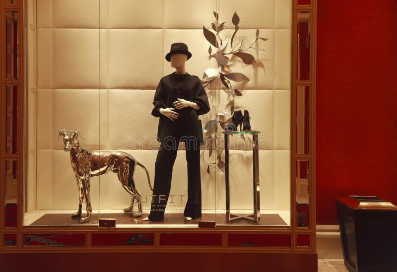 Window Display Encore Hotel Editorial Photography - Image of shopping ...