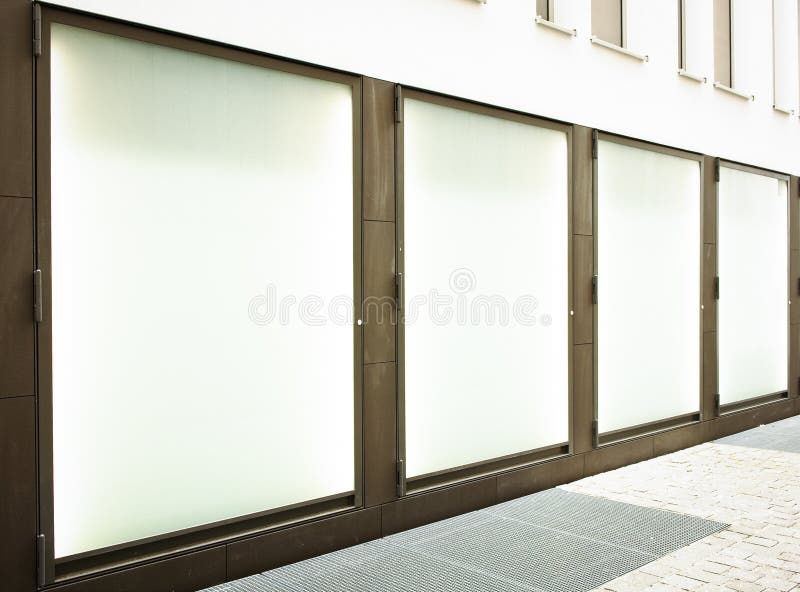 Empty window display stock image. Image of marketing - 28051085