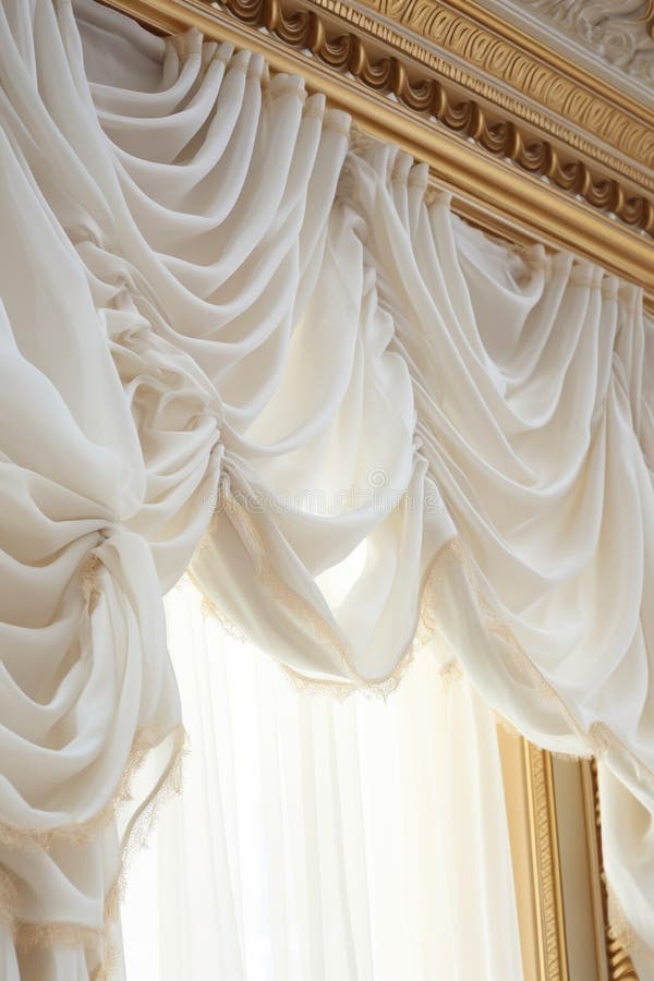 A Window with Elegant Curtains and a Mirror, Perfect for Interior ...