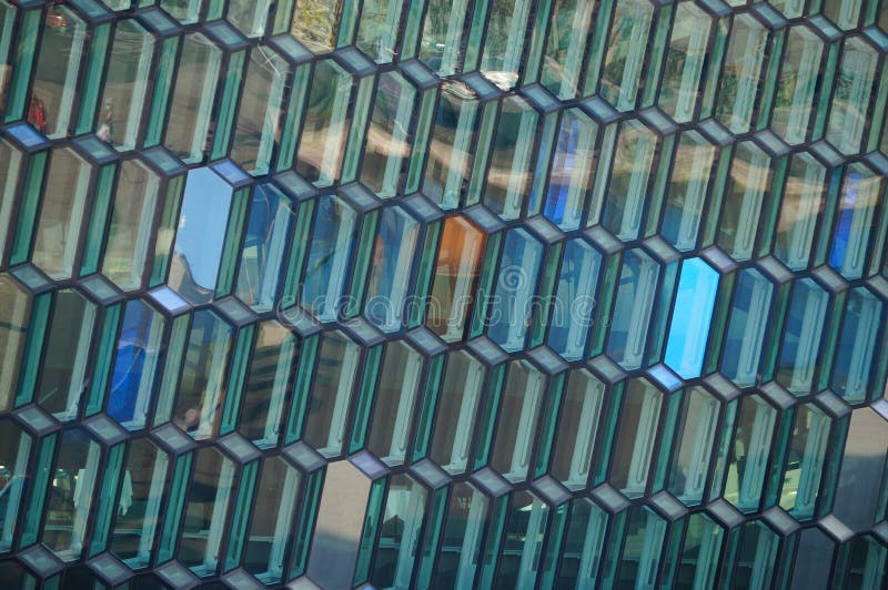 Window Elements of Modern Building Stock Photo - Image of reykjavik ...