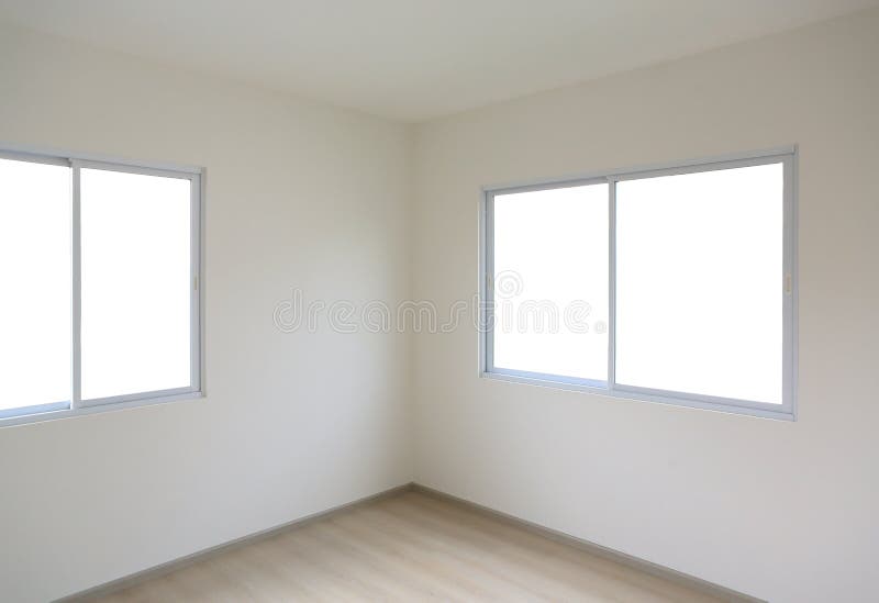 Window in Empty Room of the New House Stock Image - Image of door ...