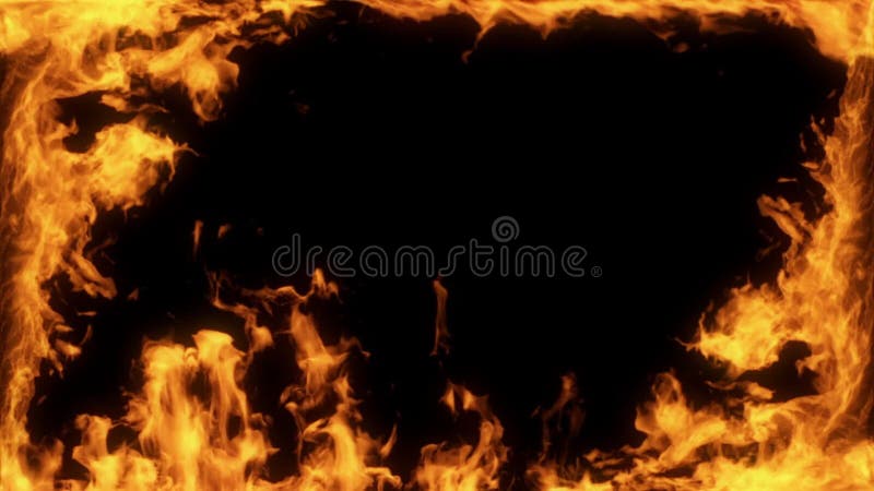 Window of Fire Flames Intro Logo Overlay Motion Background Stock ...