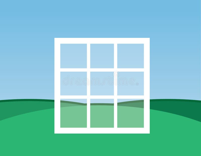 Open Window Vector Illustration Stock Vector - Illustration of window ...